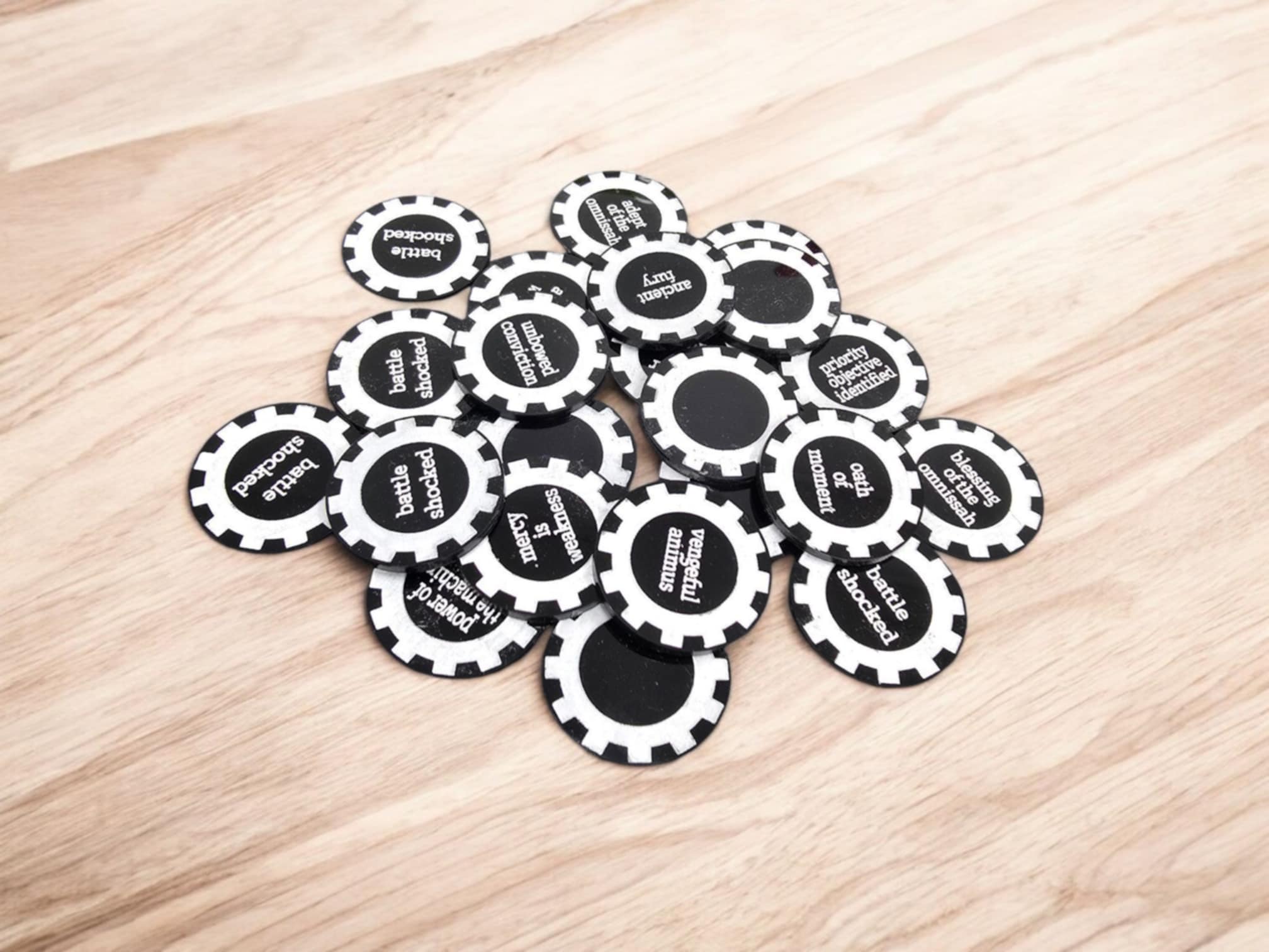 Custom 40mm Objective Markers / Tokens | Dream Designs & Decor