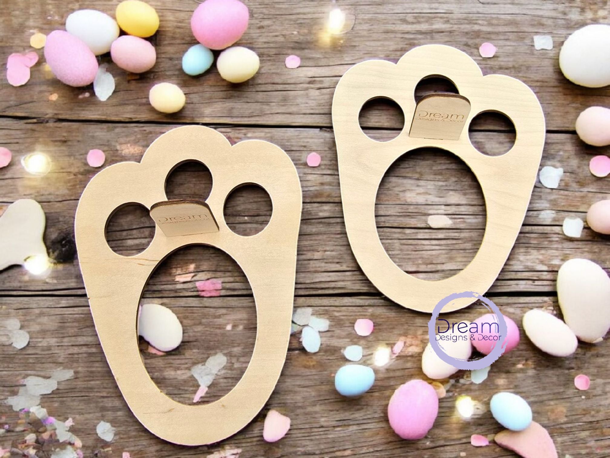 Easter Bunny Paw Print Stencils | Dream Designs & Decor
